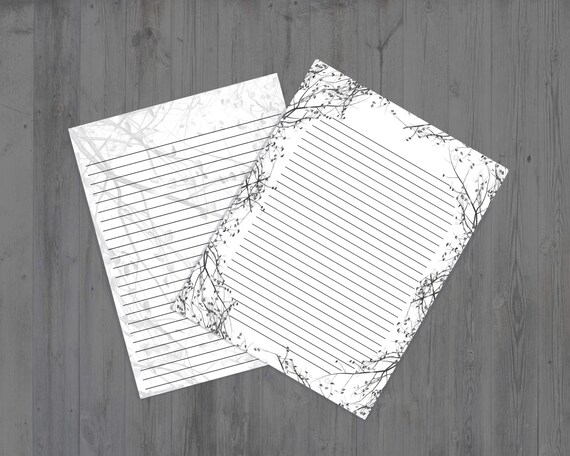 Printable Stationery Paper | Etsy