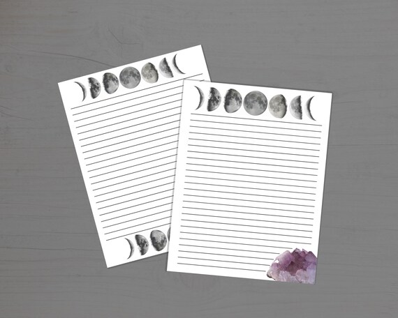 Witchy Printable Stationery Paper | Etsy