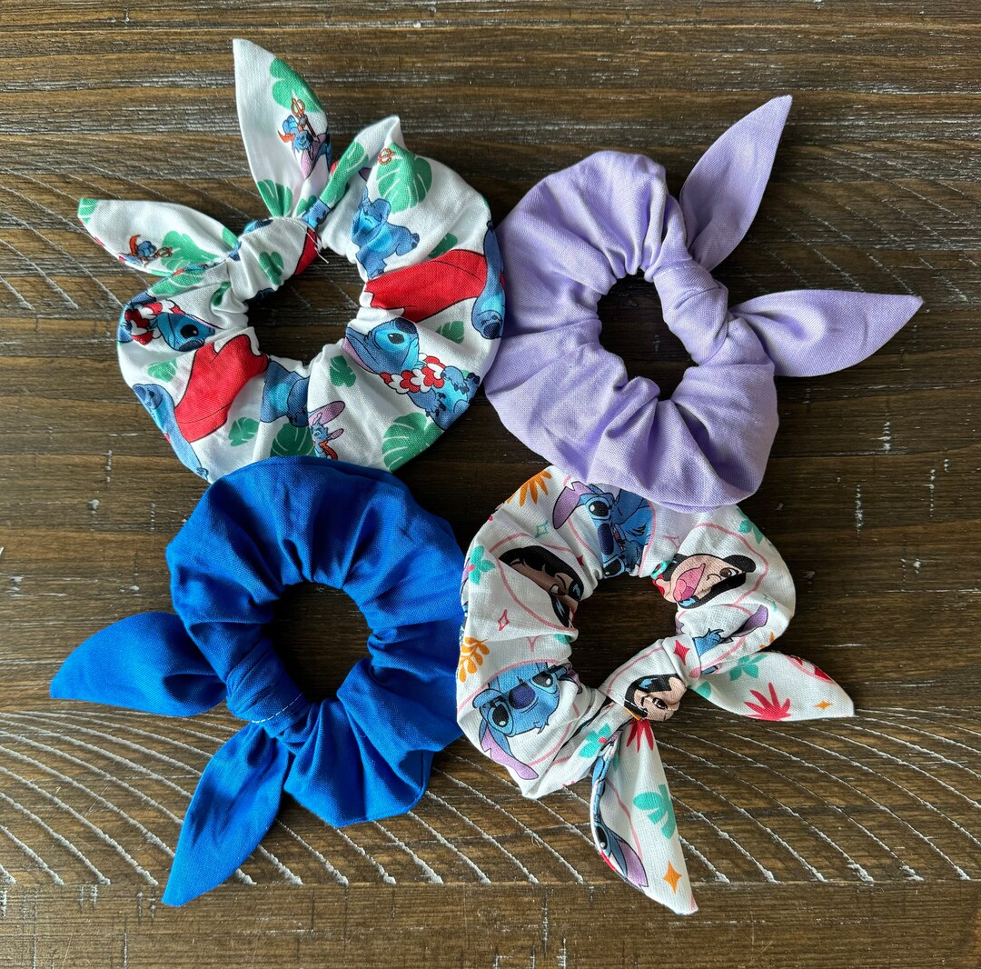 Lilo & Stitch Bow Scrunchie Collection Disney Inspired Bow Scrunchies ...
