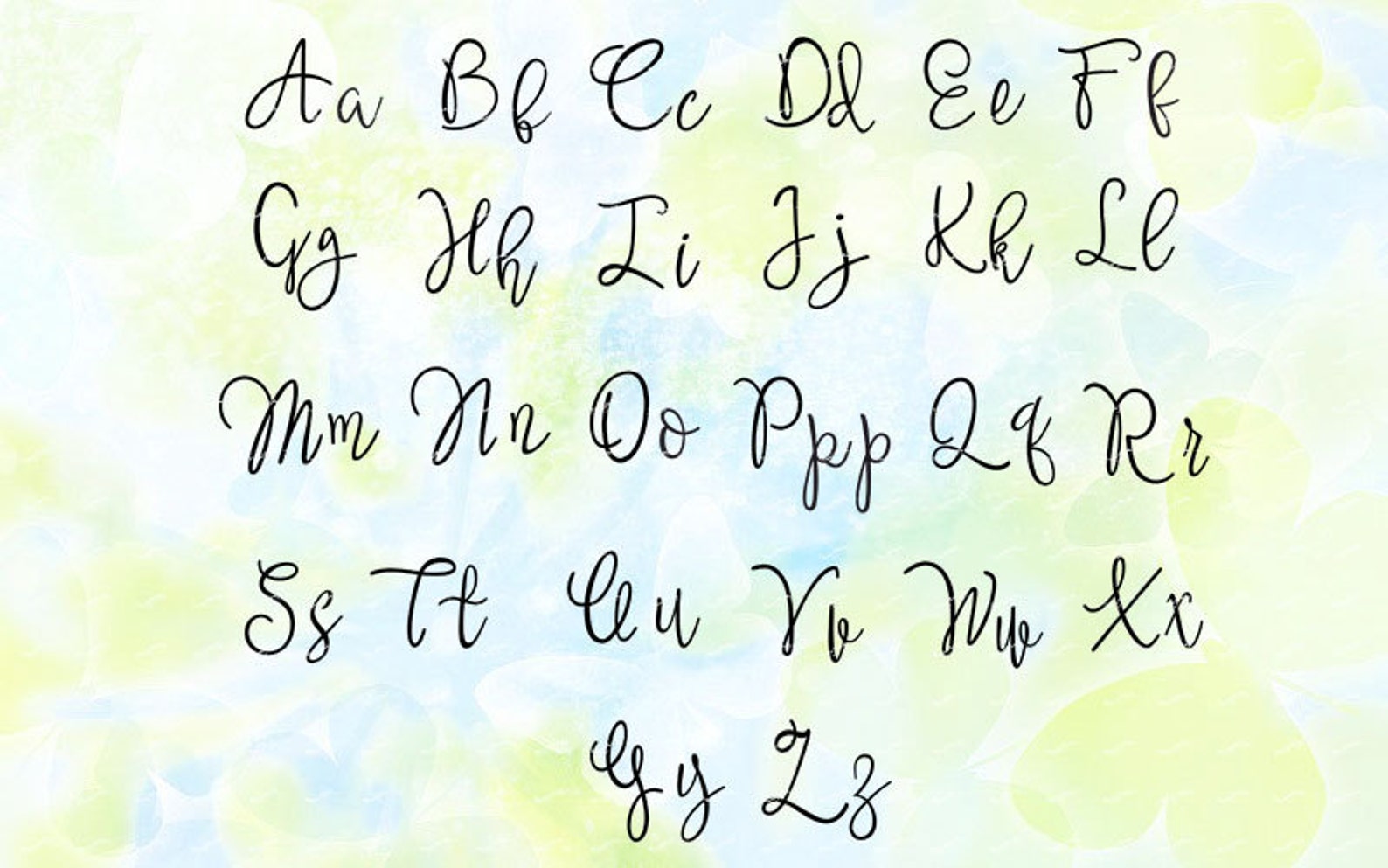 Cursive font svg dxf eps studio v3 png cdr file for | Etsy