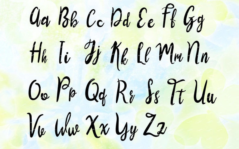 Cursive Font Svg Dxf Eps Studio V3 Png Cdr File for | Etsy