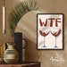Wine Time Finally Trendy Wall Art, Wine Poster, Kitchen Poster Wall Art ...
