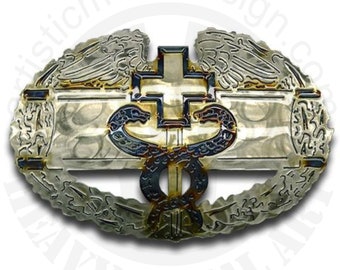 3D STL File for CNC Army Combat Medic Badge - Etsy
