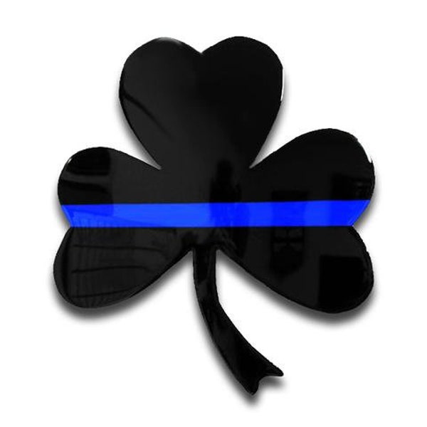 Shamrock Thin Blue Line Flag - Etsy