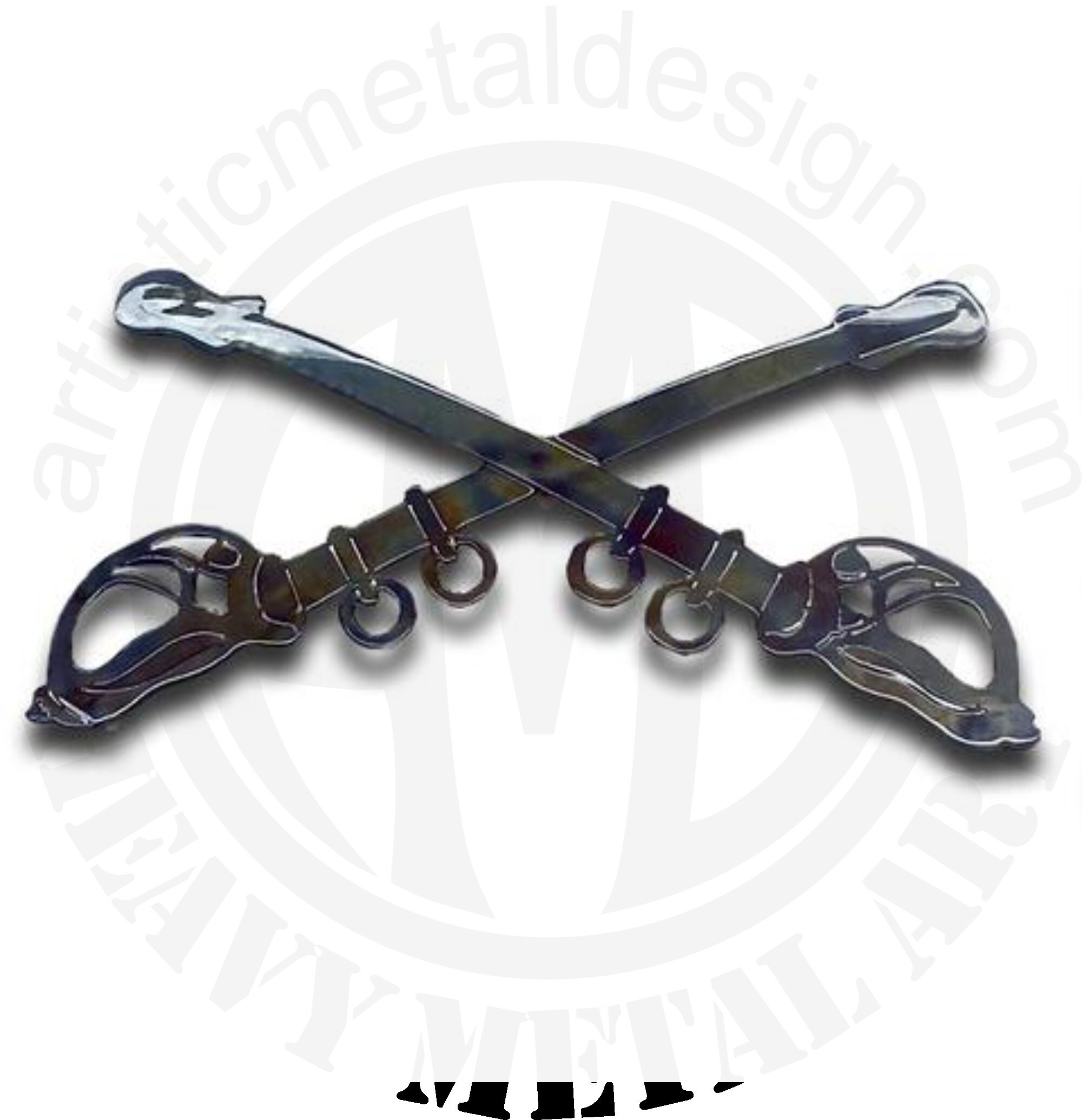 Cavalry Crossed Sabres Clipart Heart