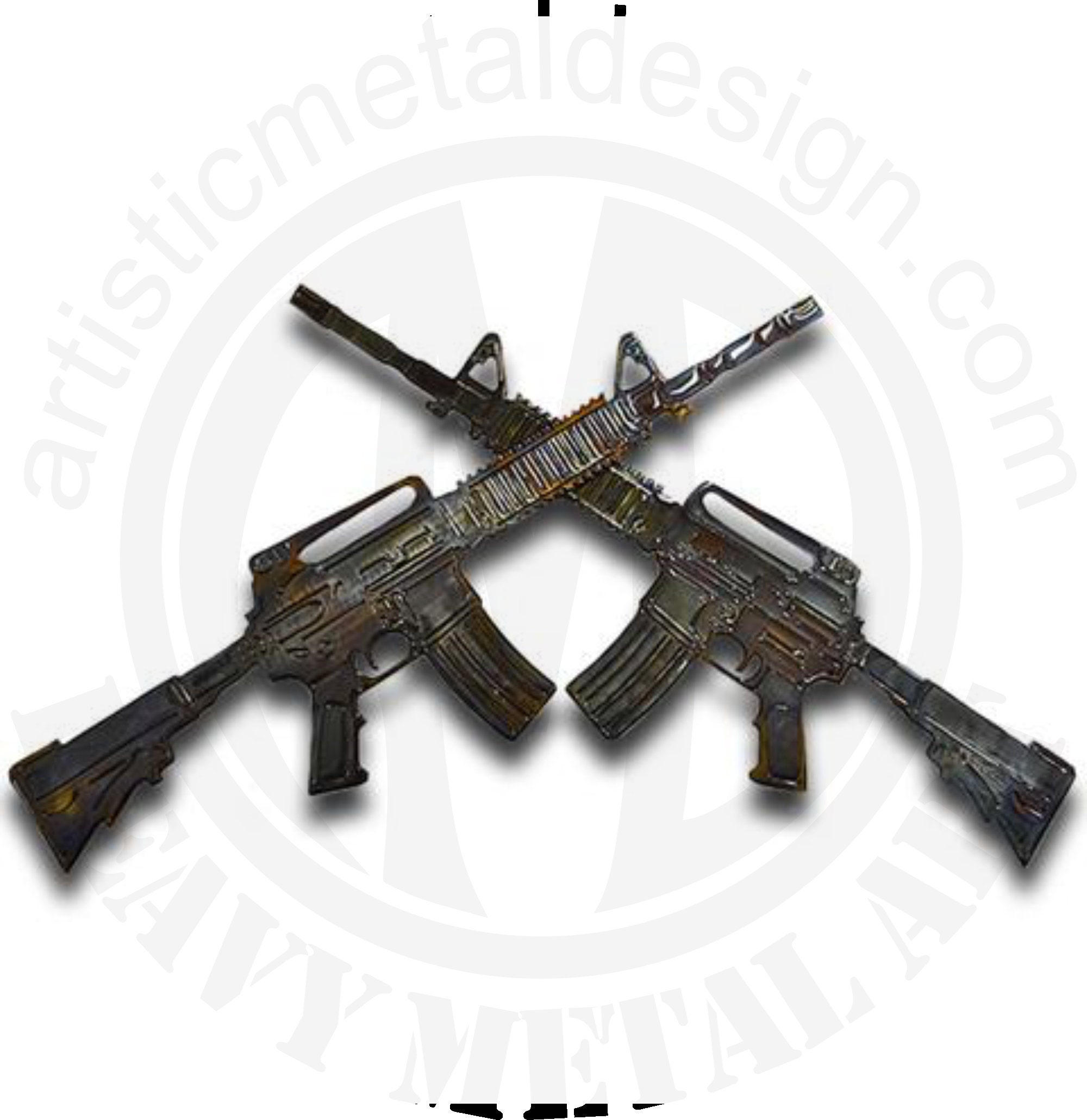 Crossed M4 Rifles