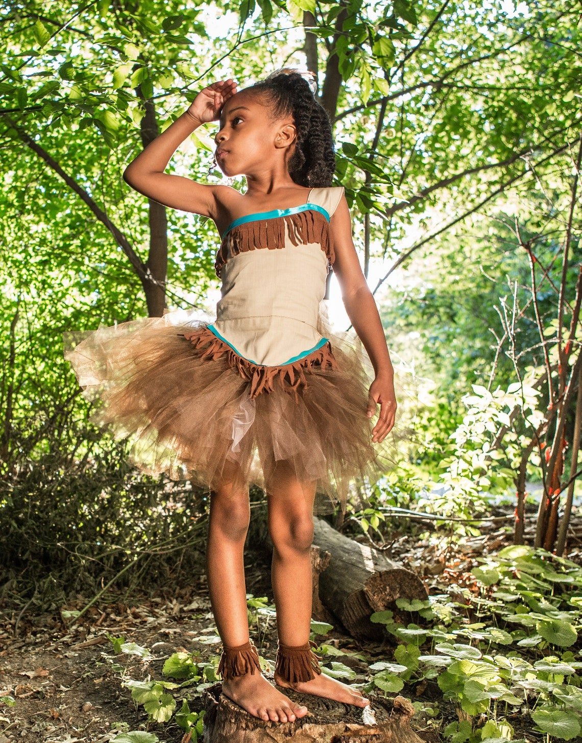 Fancy Native American Tutu Costume in Earth Tones Girls. - Etsy