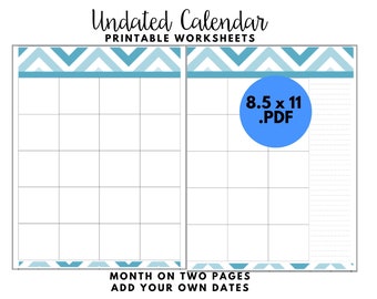 Chevron Calendar | Etsy