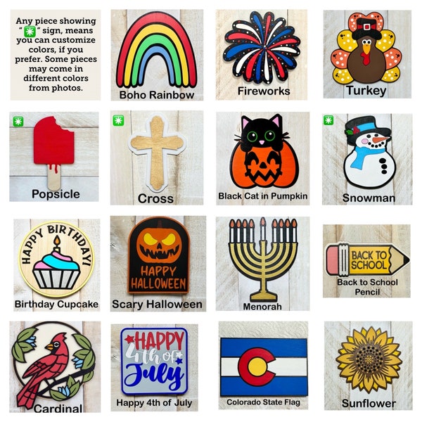 Welcome Sign Interchangeable Pieces - Etsy