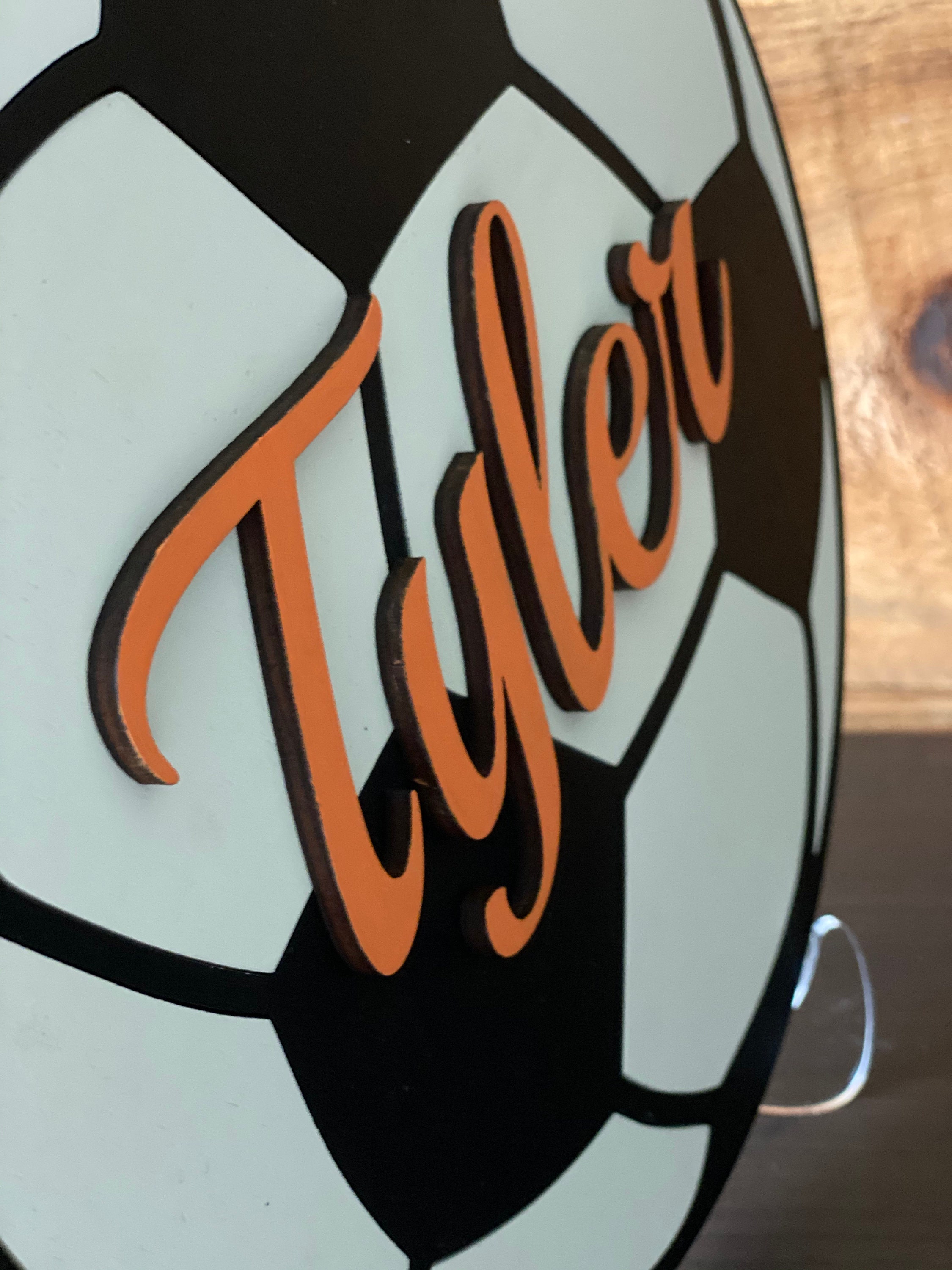 Soccer Ball Personalized Wood Sign Custom Soccer Decor - Etsy