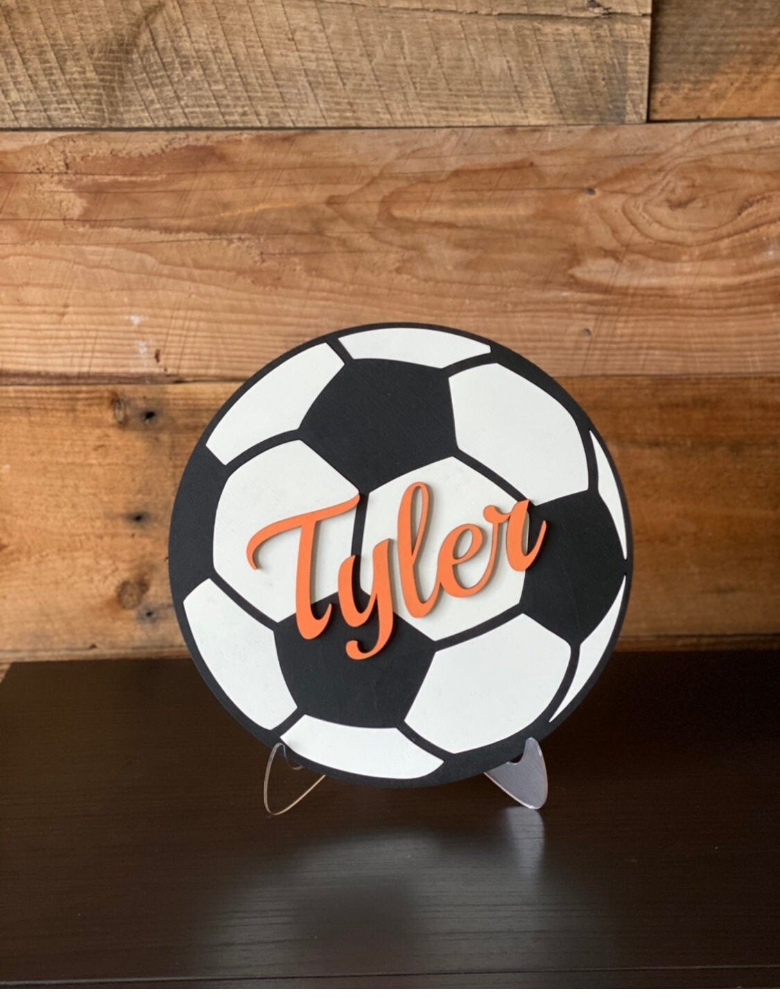 Soccer Ball Personalized Wood Sign Custom Soccer Decor - Etsy