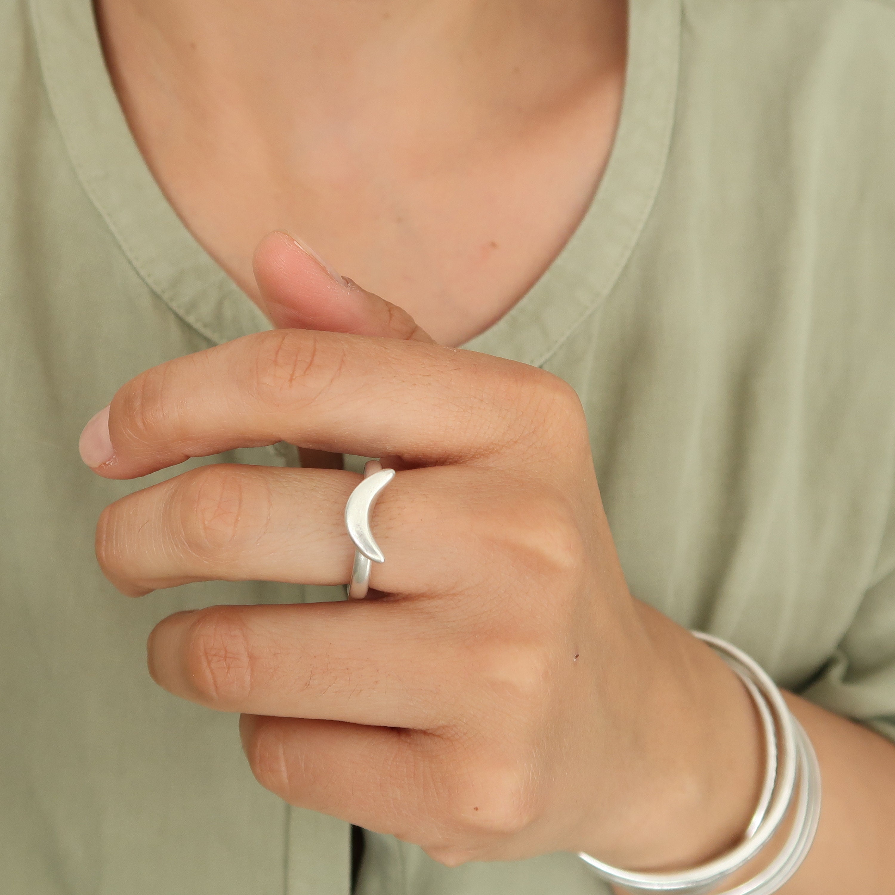 Antique Silver CIRCLE-BOOMERANG-OVAL African Style Signet | Etsy