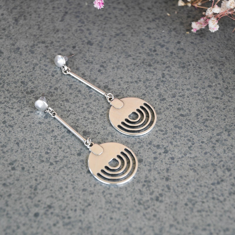 Modern Earrings - Etsy
