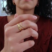 Gold Abstract - Etsy