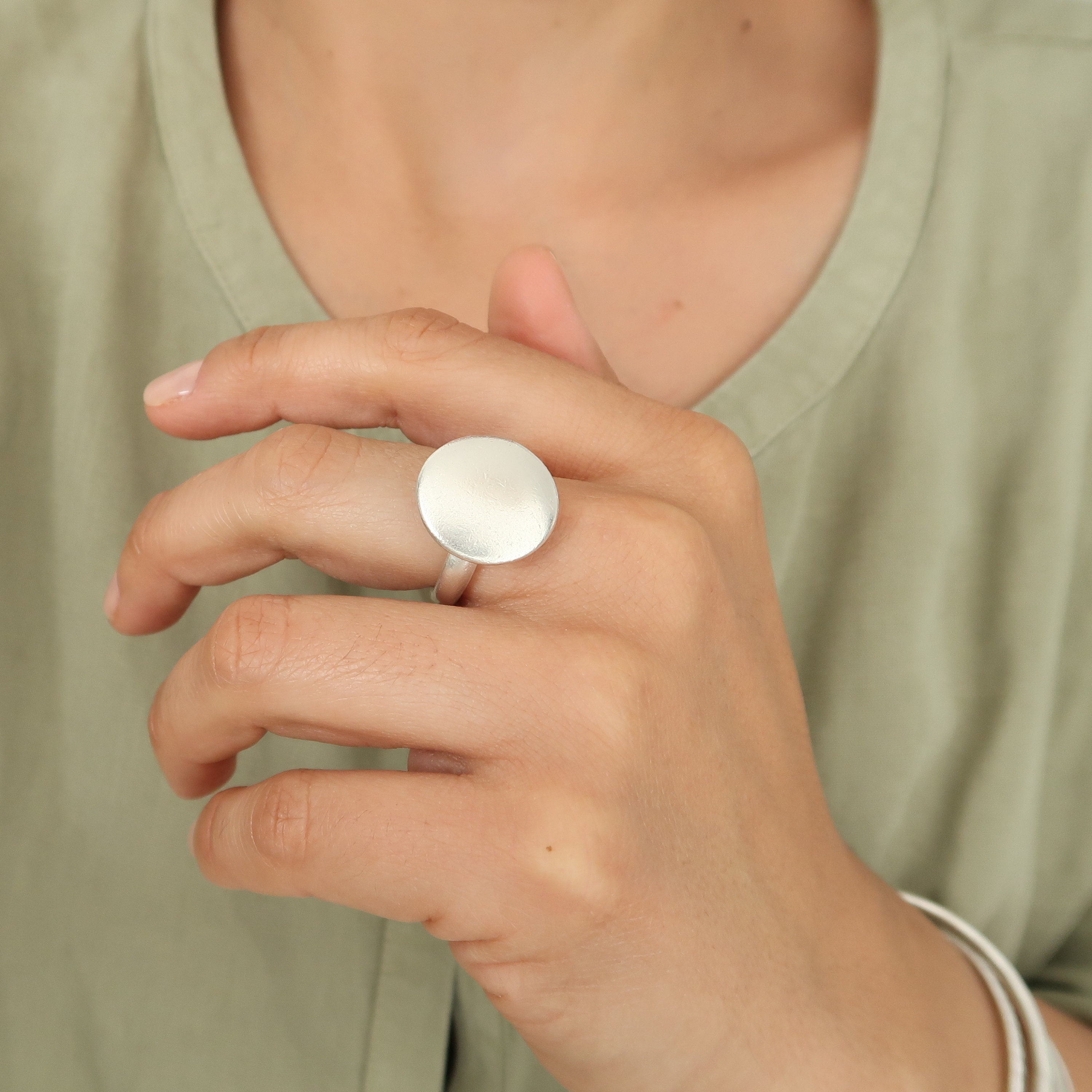 Antique Silver CIRCLE-BOOMERANG-OVAL African Style Signet - Etsy UK