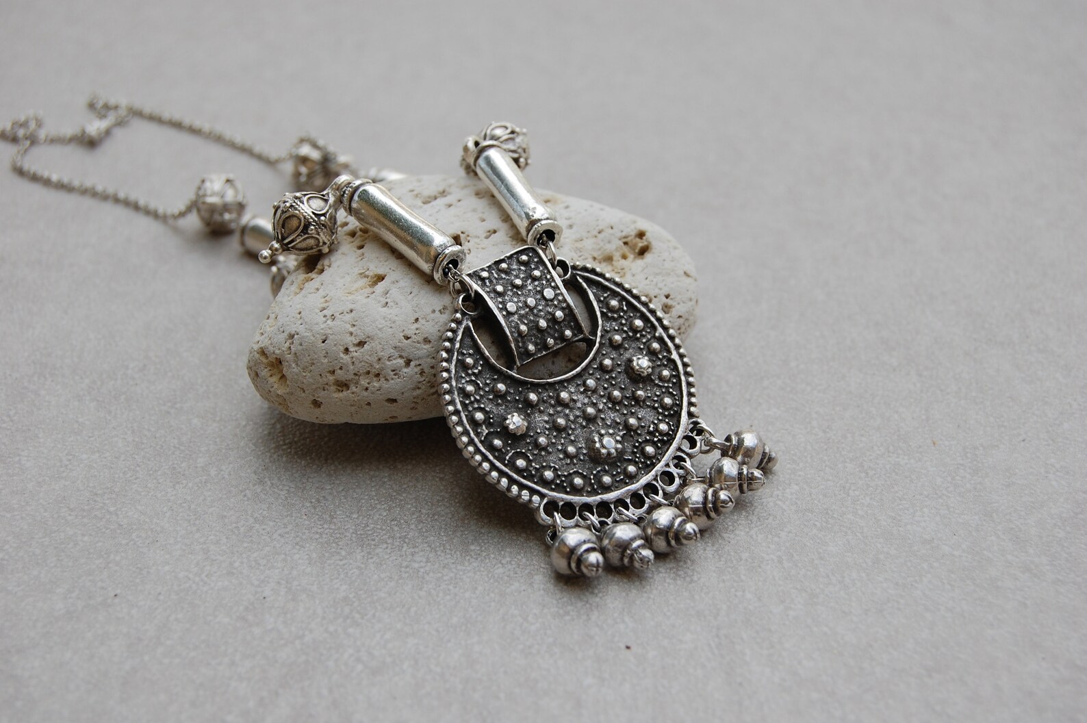 Antique Silver Moroccan Berber Shield Necklace Boho Gypsy | Etsy UK