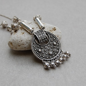 Antique Silver Moroccan Berber Shield Necklace Boho Gypsy | Etsy UK