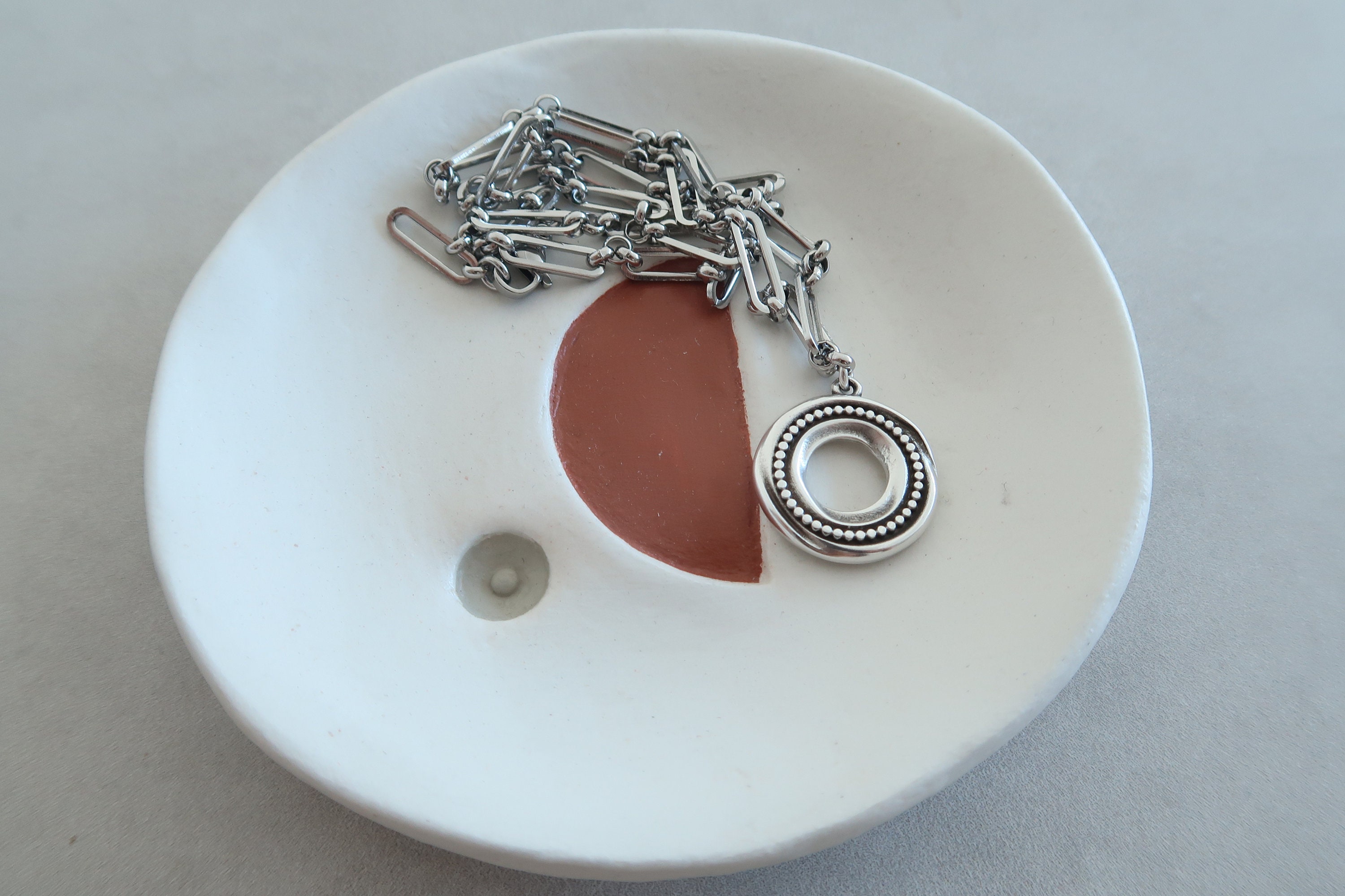 Antique Silver HOLLOW COIN Necklace Layered Stacking Charm - Etsy