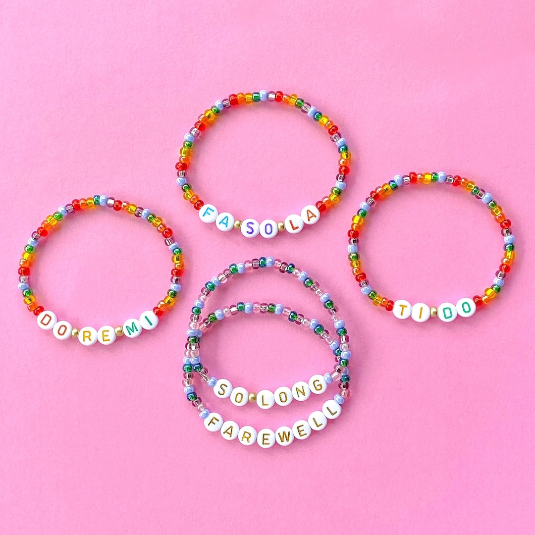 Sound of Music Bracelets, Stacking Stretch Bracelets, Beaded Bracelets ...