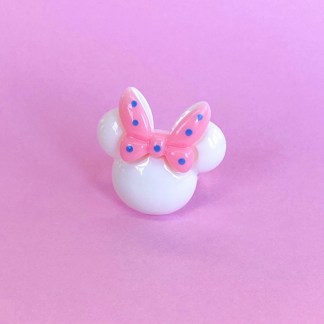 Minnie Pink Bow Ring, Adjustable Ring, Park Inspired Ring, Fashion ...