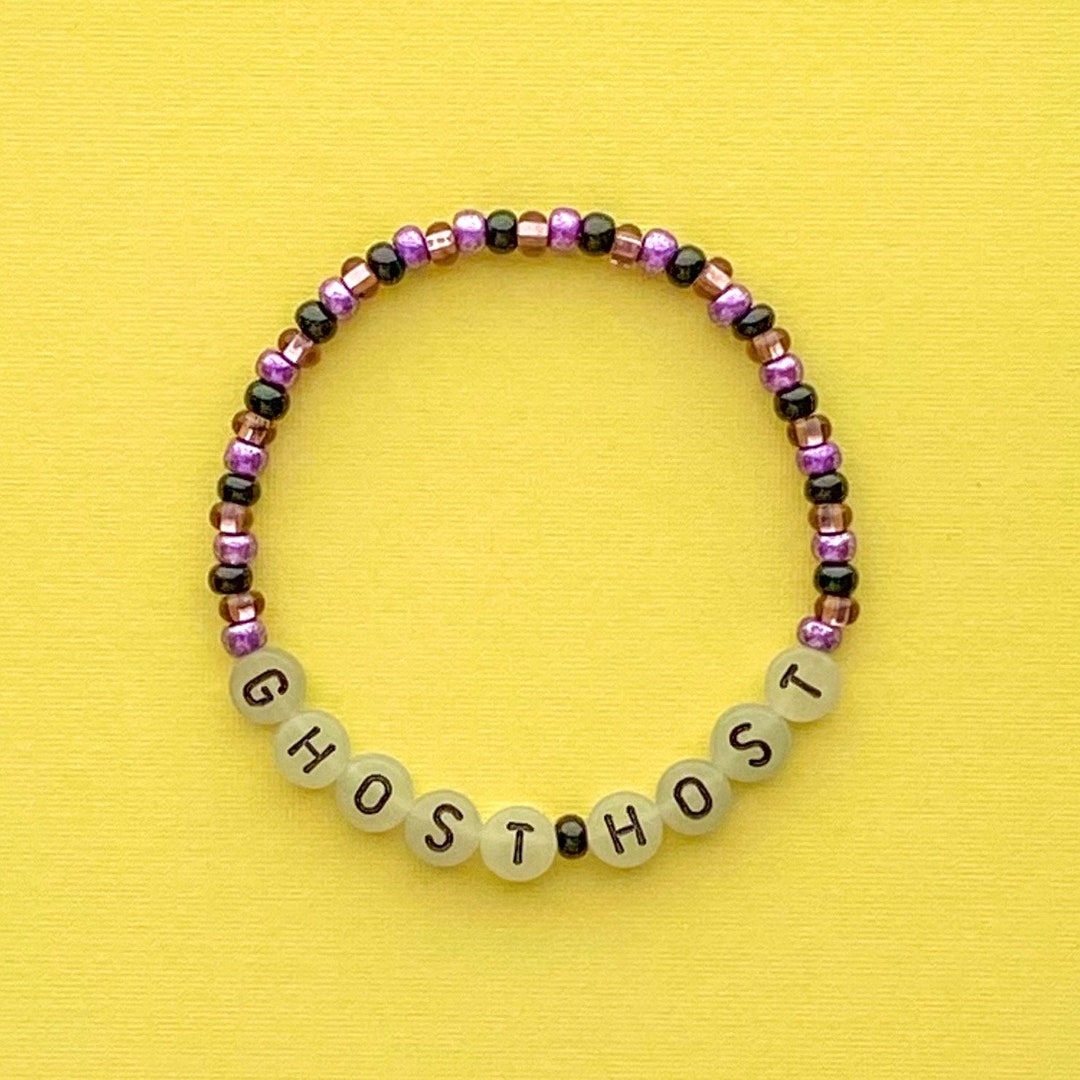 Ghost Host Bracelet, Haunted Mansion Bracelet, Glow in the Dark ...