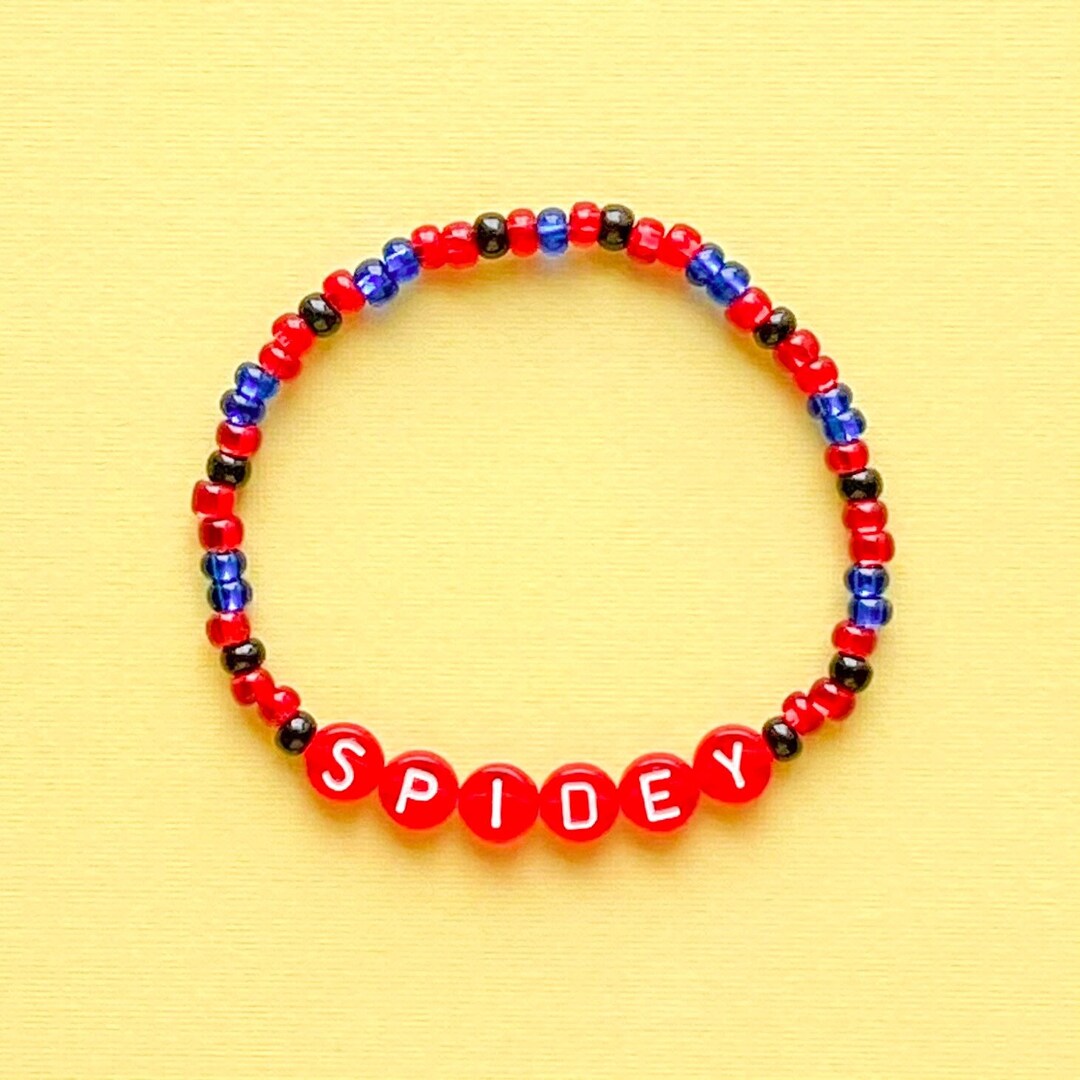 Spidey Bracelet, Spiderman Bracelet, Stretch Bracelet, Spiderman ...