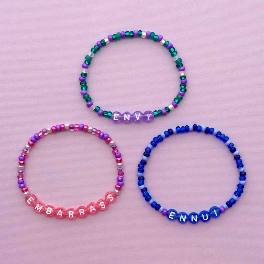 Inside Out 2 Bracelets, Inside Out Bracelets, Envy, Embarrass and Ennui ...