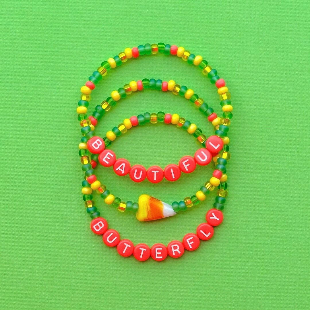 Heimlich Bracelets, A Bugs Life Bracelets, Heimlich and Candy Corn - Etsy