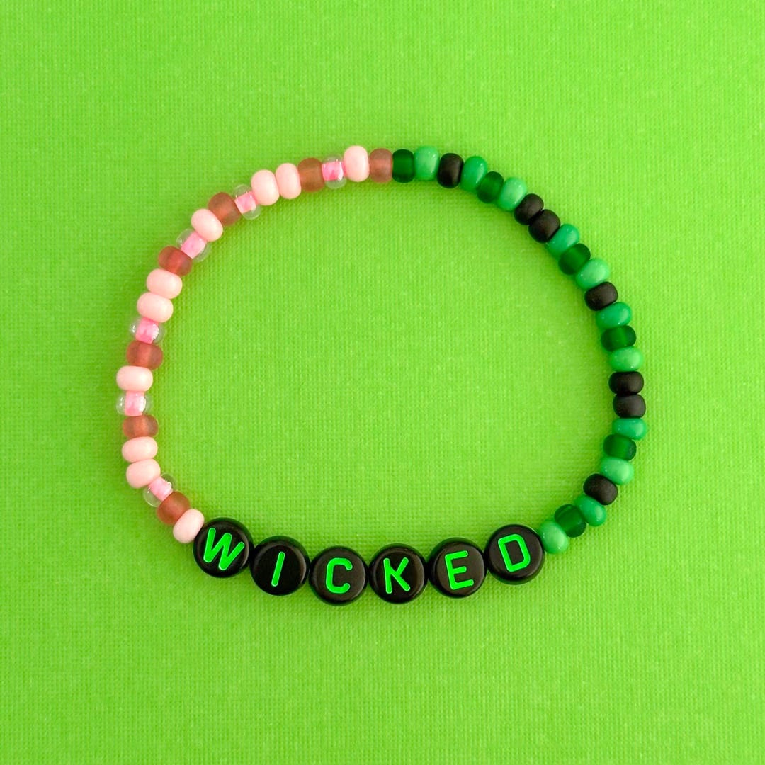 Wicked Bracelet, Elphaba and Glinda Bracelet, Wicked Jewelry - Etsy