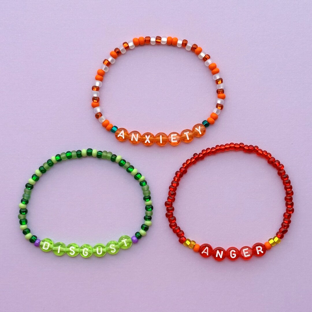 Inside Out Bracelets, Inside Out 2 Bracelets, Anxiety, Disgust and ...