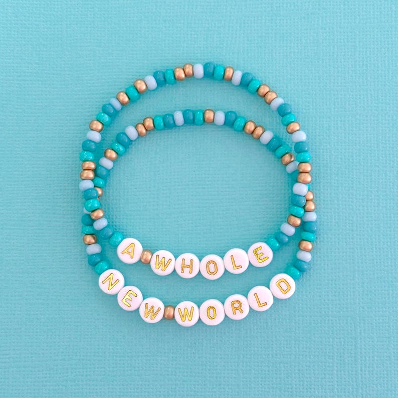A Whole New World Bracelet Set, Jasmine Bracelets, Aladdin Bracelets - Etsy