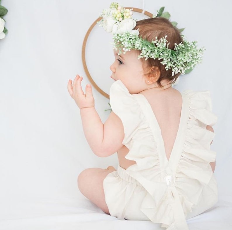 0m-4T White Romper White Baby Romper Photography Prop | Etsy