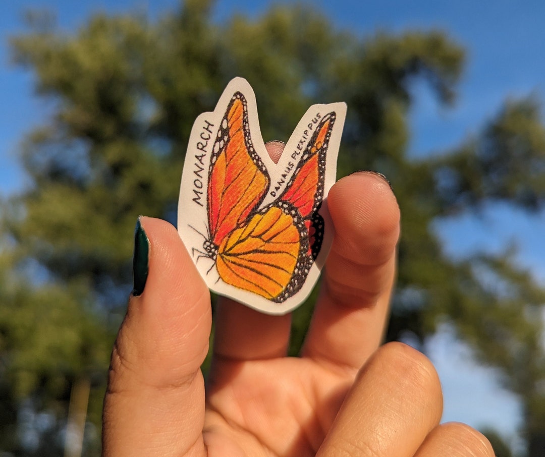 Mini Monarch Butterfly Sticker | Water Bottle Sticker | Laptop Sticker ...