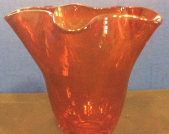Red depression glass | Etsy