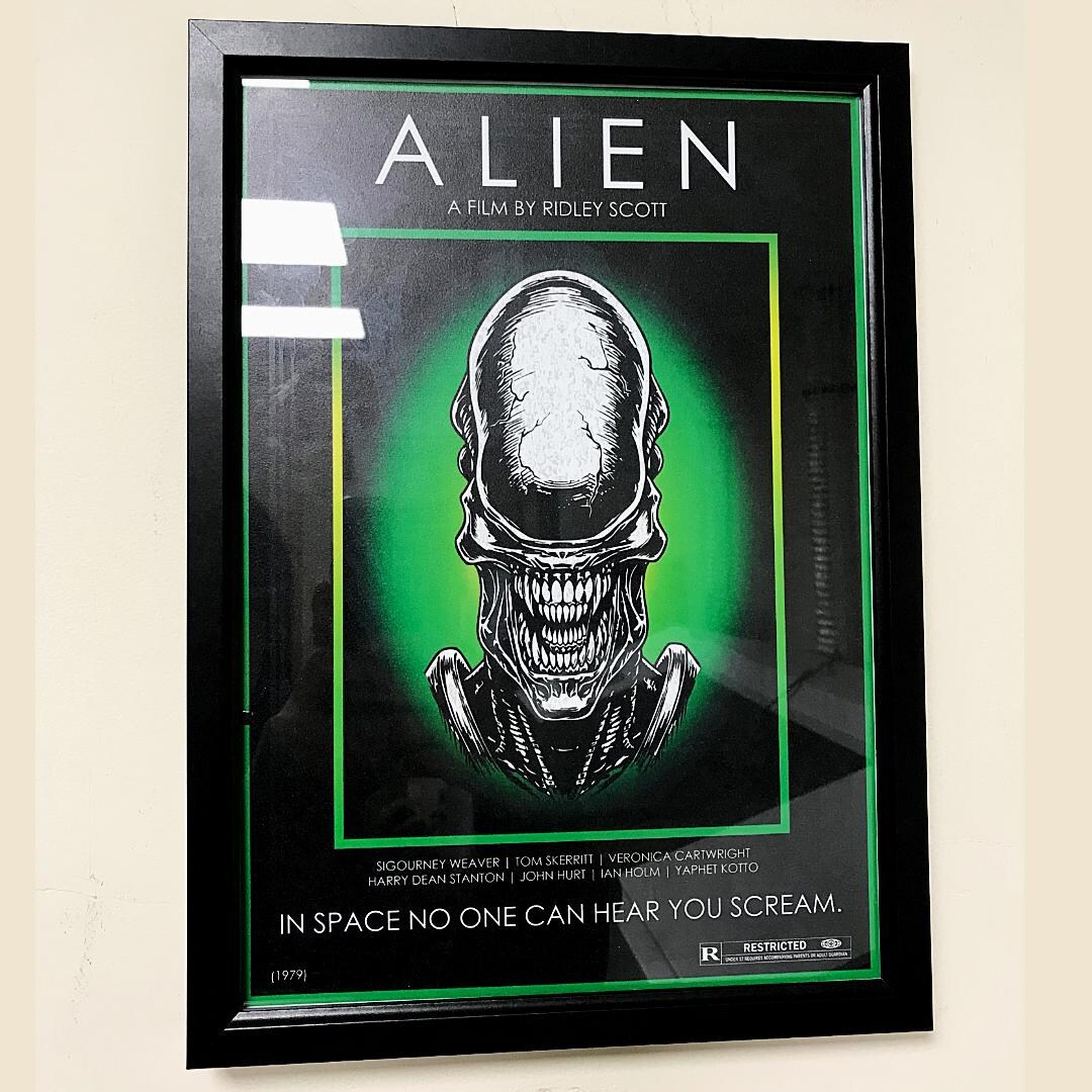 Alien Xenomorph Movie Poster Art Print, Horror Film - Etsy