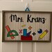 Colored Pencil Teacher Name Sign - Etsy
