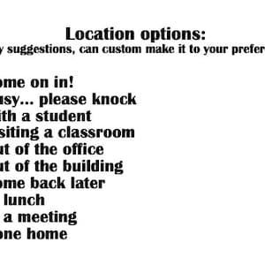 Office/classroom "where Am I" Sign - Etsy