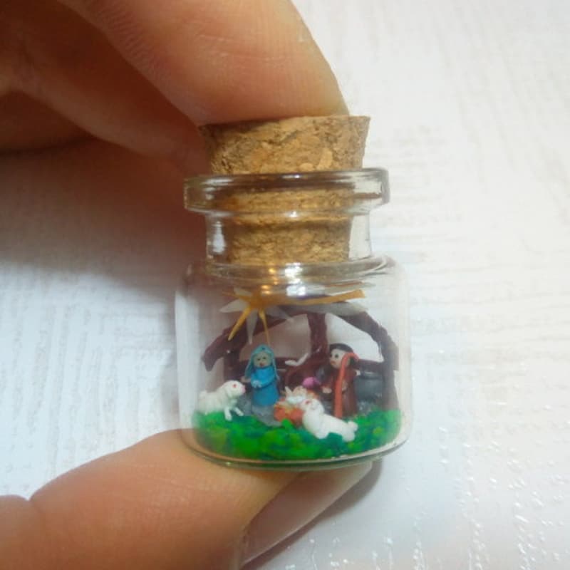 Tiny Mini Nativity Sets Etsy