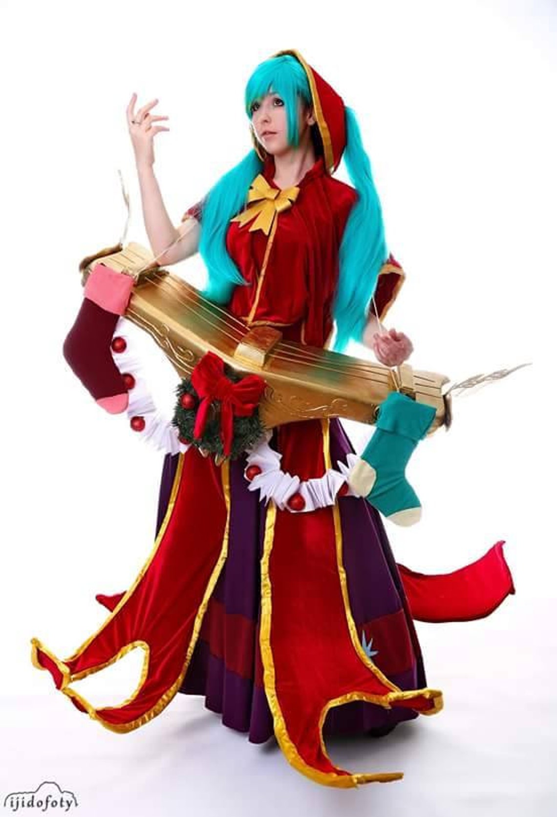 Silent Night Sona From League of Legends Full Cosplay Wig Etwahl - Etsy