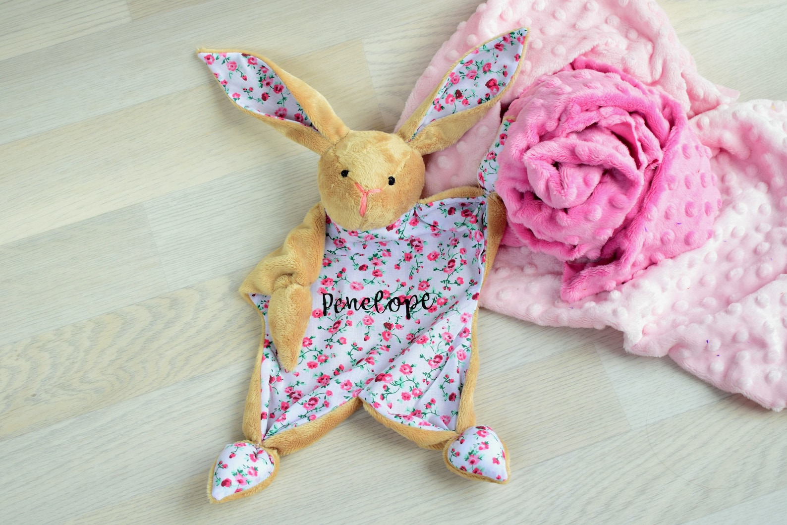 Personalised Bunny Comforter. Baby Rabbit Soft Toy. Plush. - Etsy UK