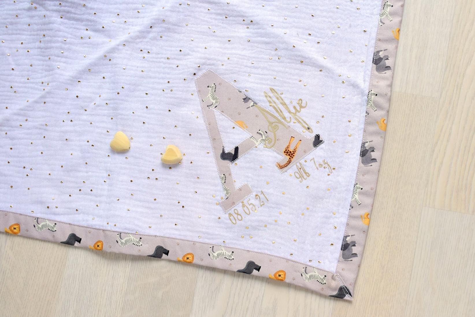 Personalised Muslin Square. Baby Blanket. Muslin Baby Gift . - Etsy UK