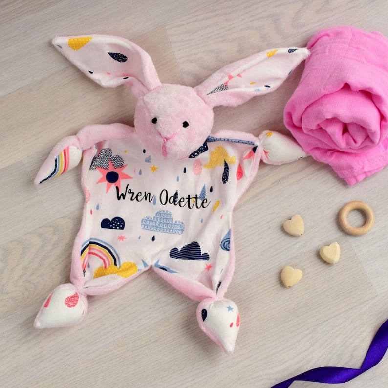 Personalised Bunny Comforter. Rabbit. Baby Shower Gift. Baby - Etsy UK