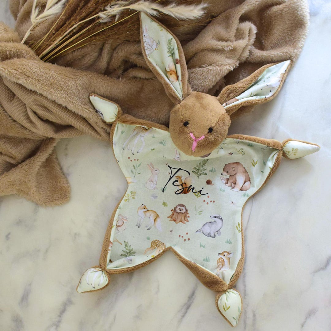 Personalised Cuddly Bunny, Soft Toy Rabbit New Baby Gift, Baby Shower ...
