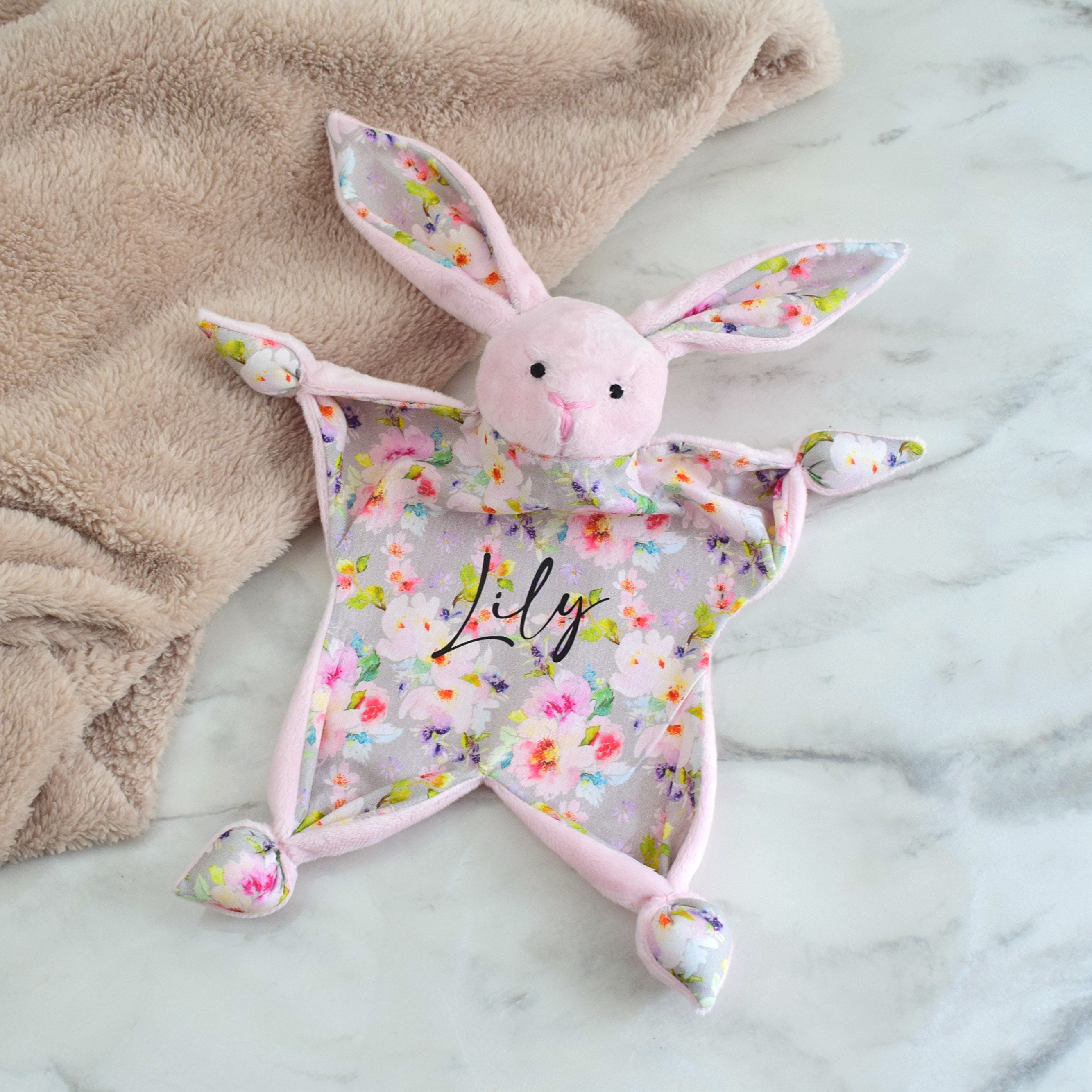 Personalised Bunny Comforter. Taggy. Crib Toy. Newborn Gift ...