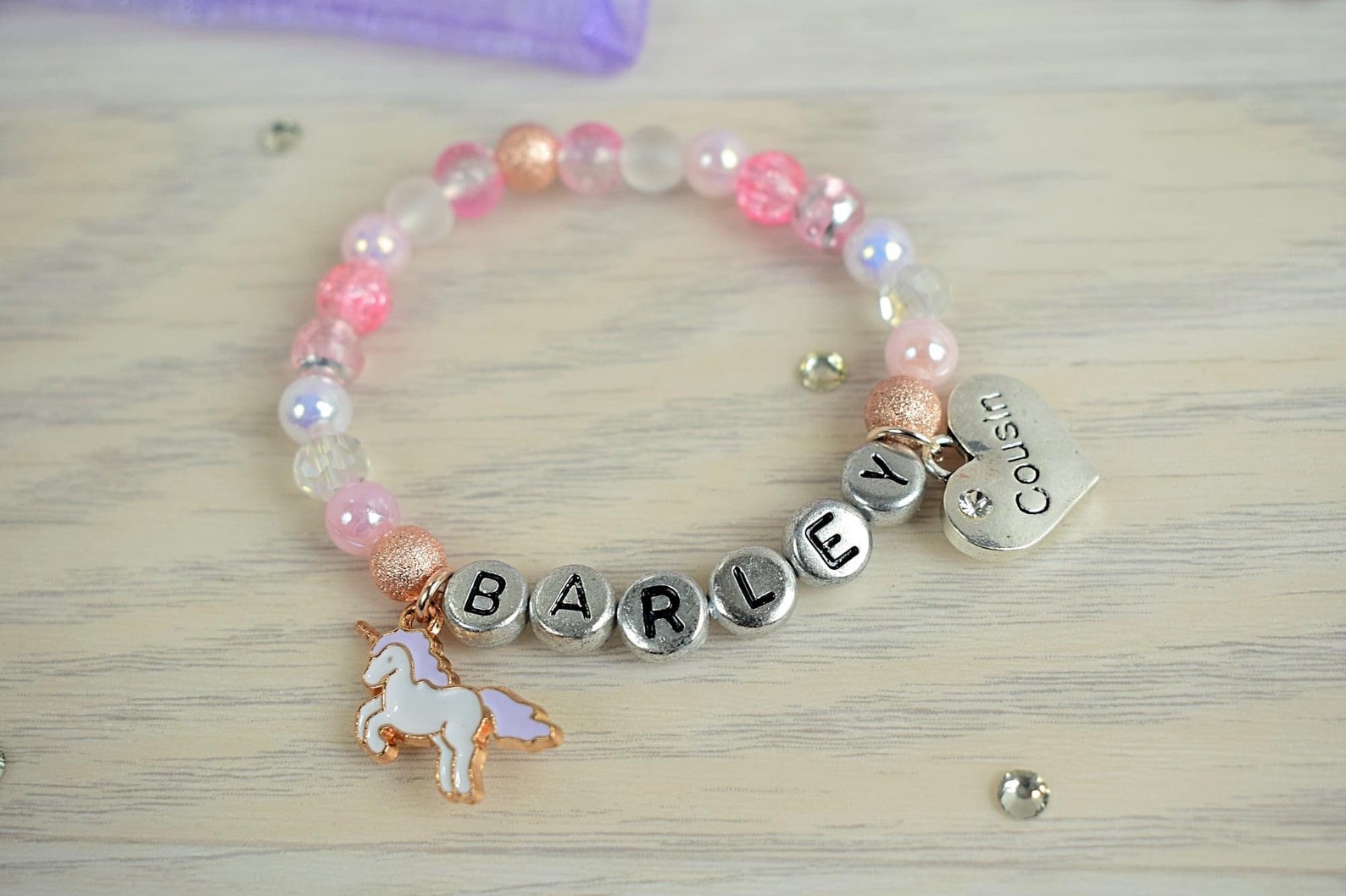 Kids Personalised Bracelets. Sibling Gift. Big Sister Present. | Etsy