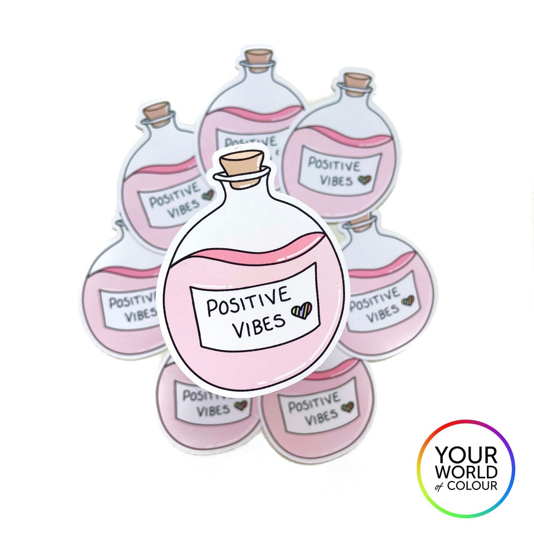 Potion of Positive Vibes Vinyl Sticker Laptop Stickers Die - Etsy