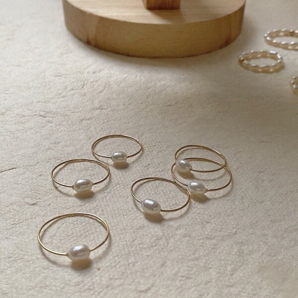 Single Pearl Ring - Etsy