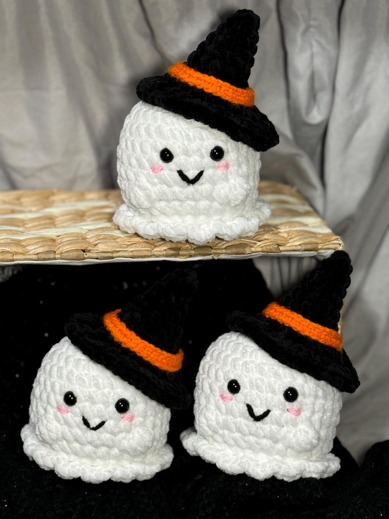 Ghost With Witch Hat Plush - Etsy