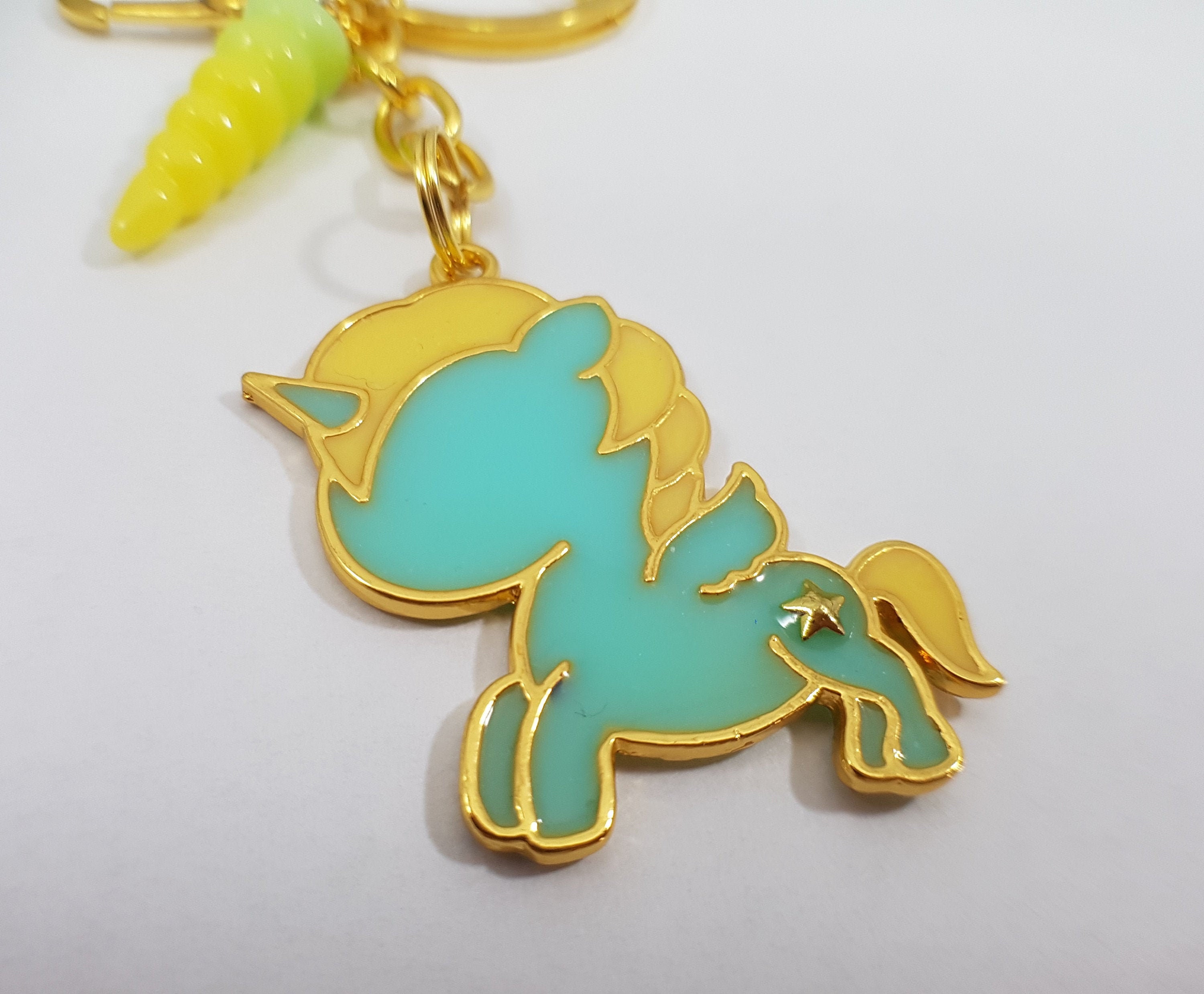 Pastel unicorn keychain / cute keychain / pony keychain / | Etsy