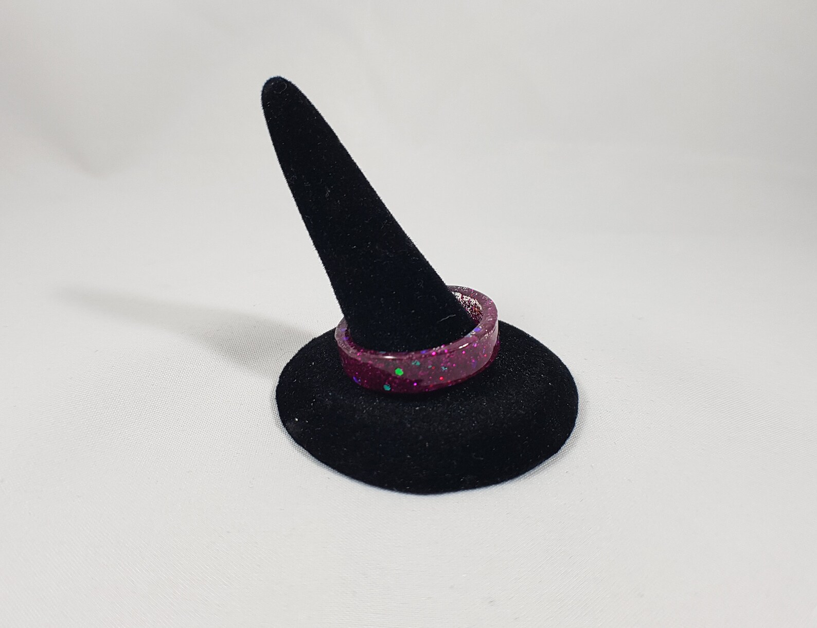 Transparent Pink Glitter Ring / Unisex Ring / Resin Jewelry / | Etsy